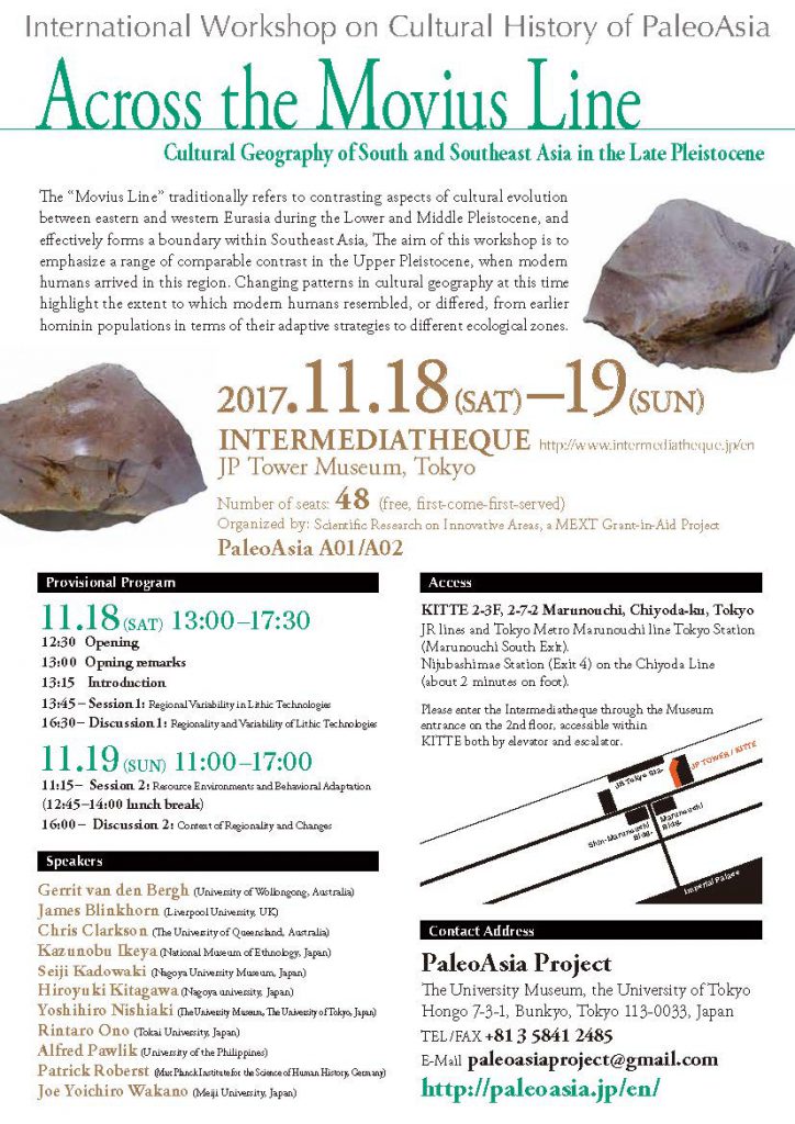 A01/A02: International Workshop “Across the Movius Line – Cultural ...